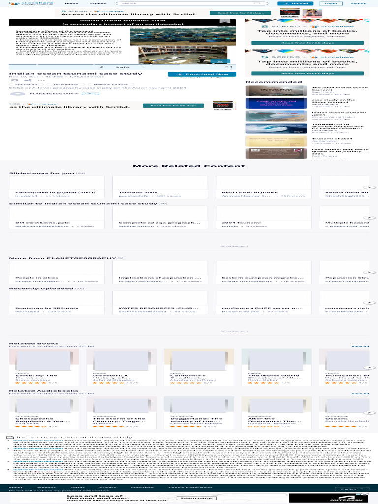 Indian Ocean Tsunami Case Study 3 | PDF