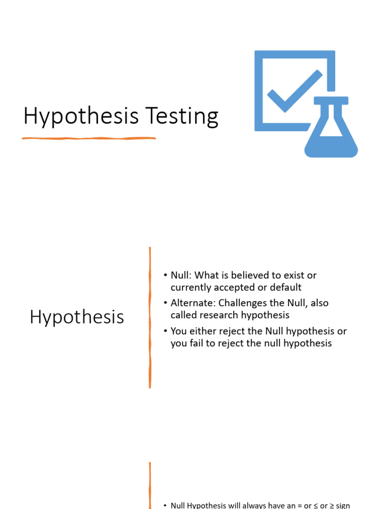 06.hypothesis Testing Basics | PDF