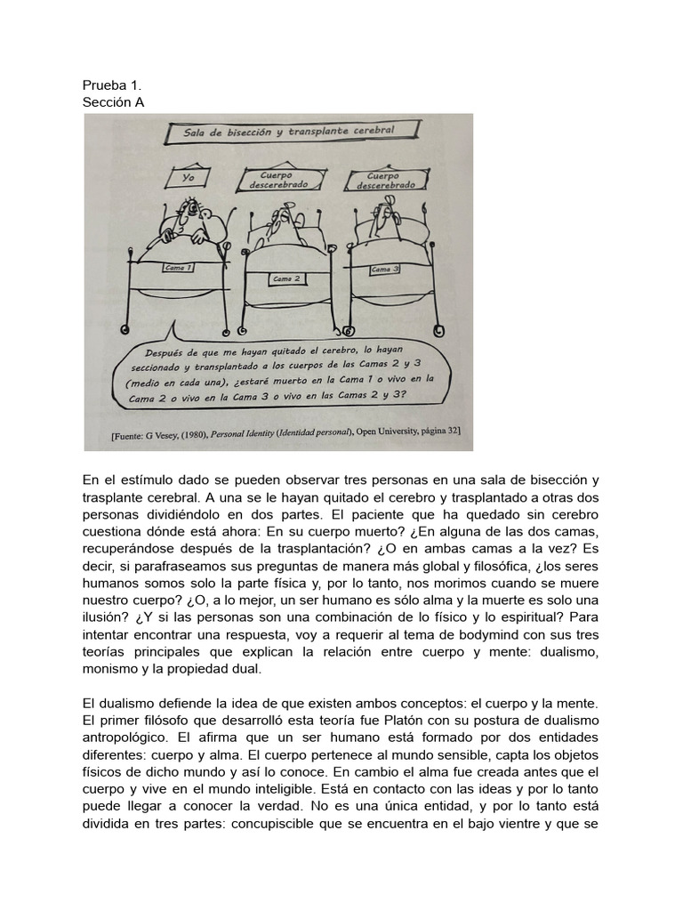 Ejemplo de Prueba 1 de Filosofía IB | PDF