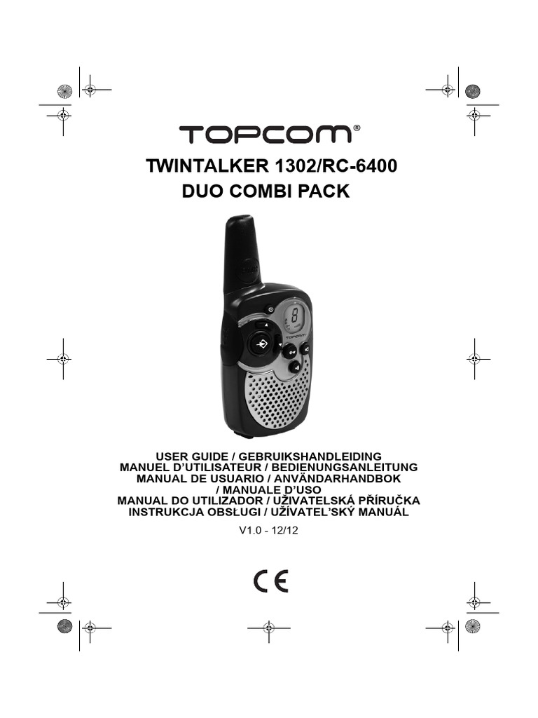 Twintalker 1302rc6400 Duo Combi Pack | PDF | Battery Charger | Airbag