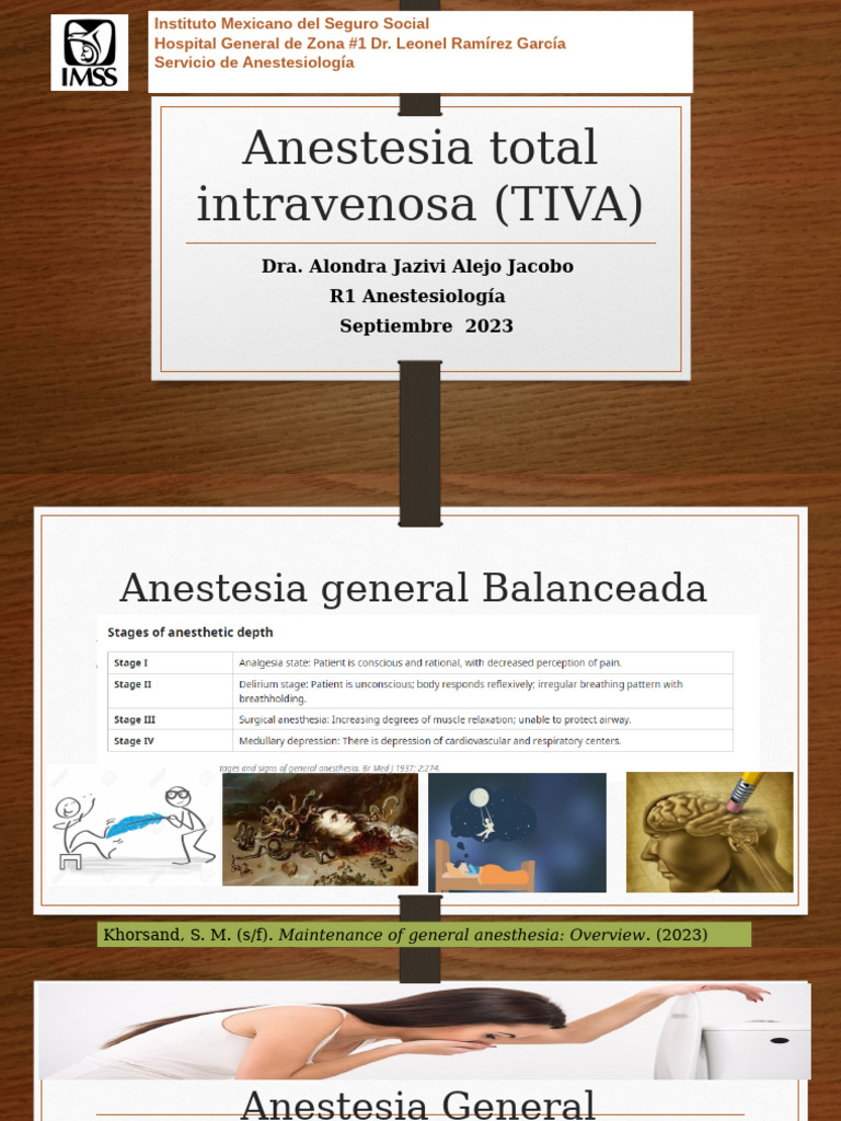 Anestesia Total Intravenosa (TIVA) | PDF
