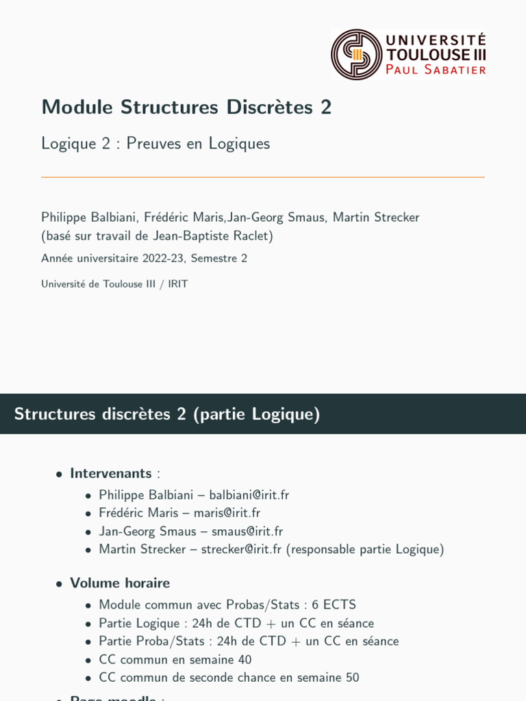 Main Logique 2 | PDF