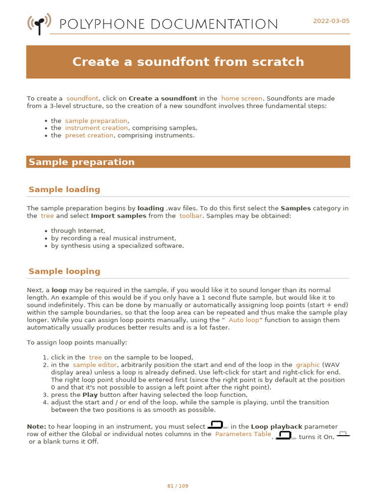 Create A Soundfont From Scratch | PDF