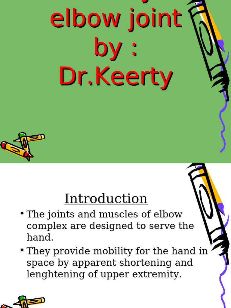 Anatomy Of Elbow Joint Pdf