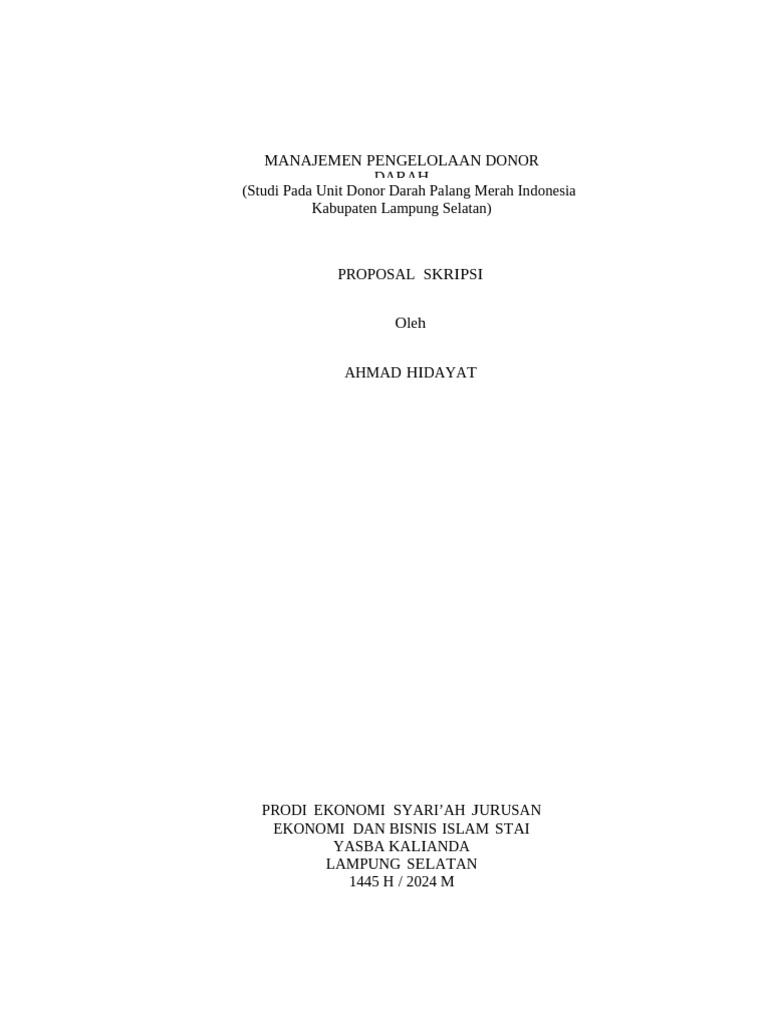 Manajemenpengelolaan Donordarah | PDF