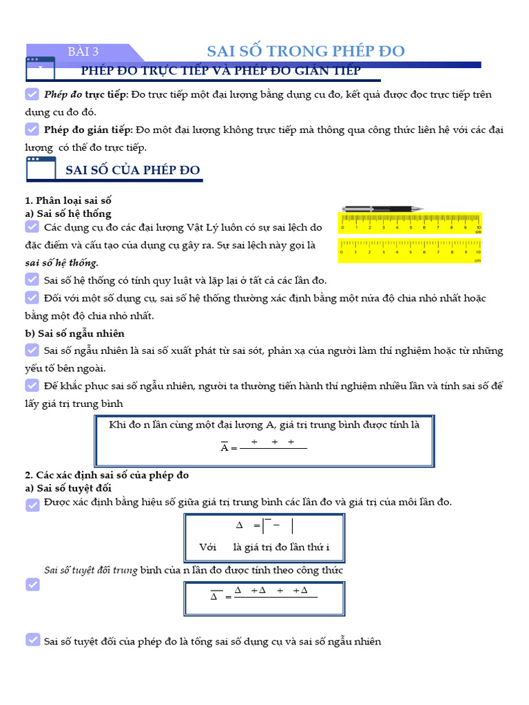Chuyen de Bai Tap Ve Sai So b2684 | PDF