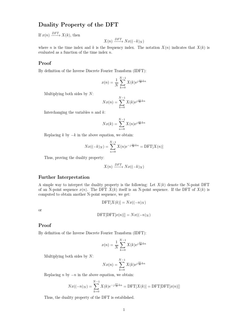 DFT Properties 3 | PDF
