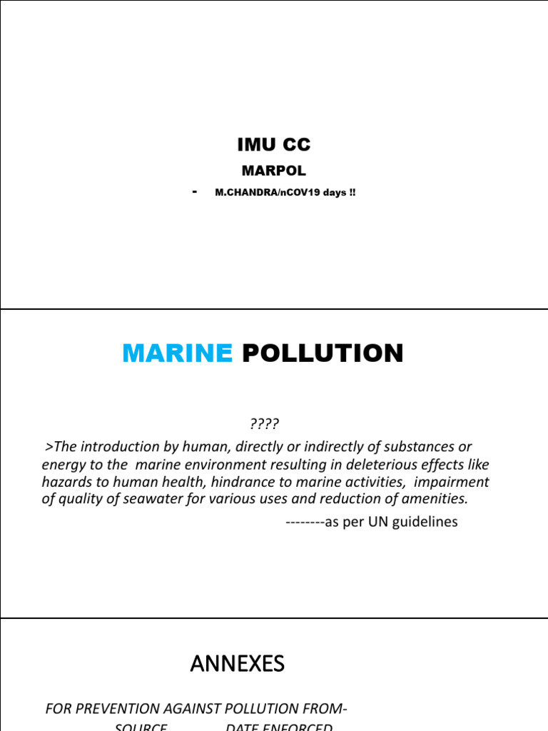 Marpol A4 | PDF