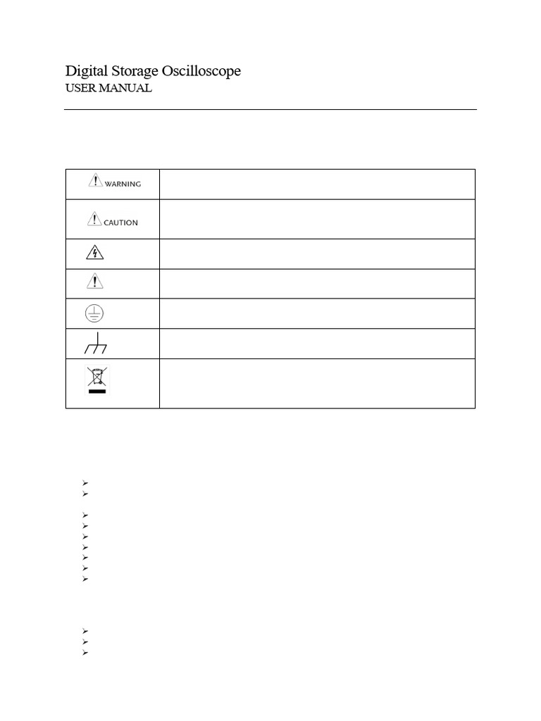 Digital Oscilloscope Manual Pdf
