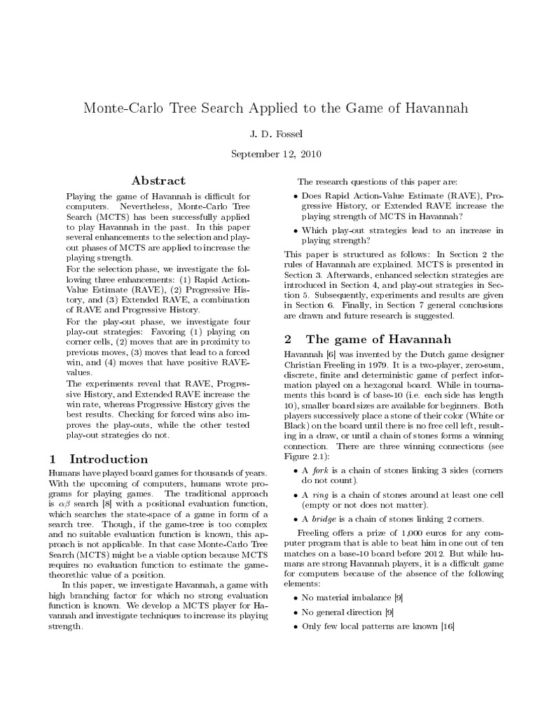 Havannah Paper | PDF