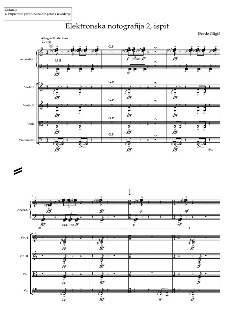 Elektronska Notografija 2 Ispit | PDF