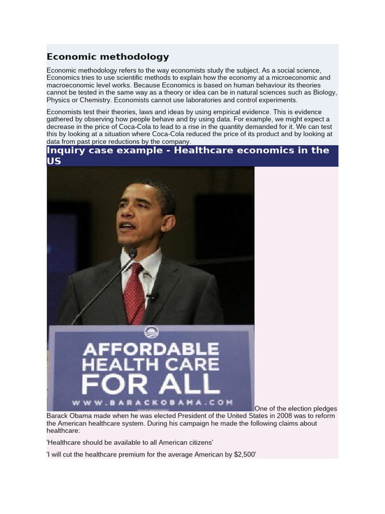 How Do Economists Approach The World | PDF