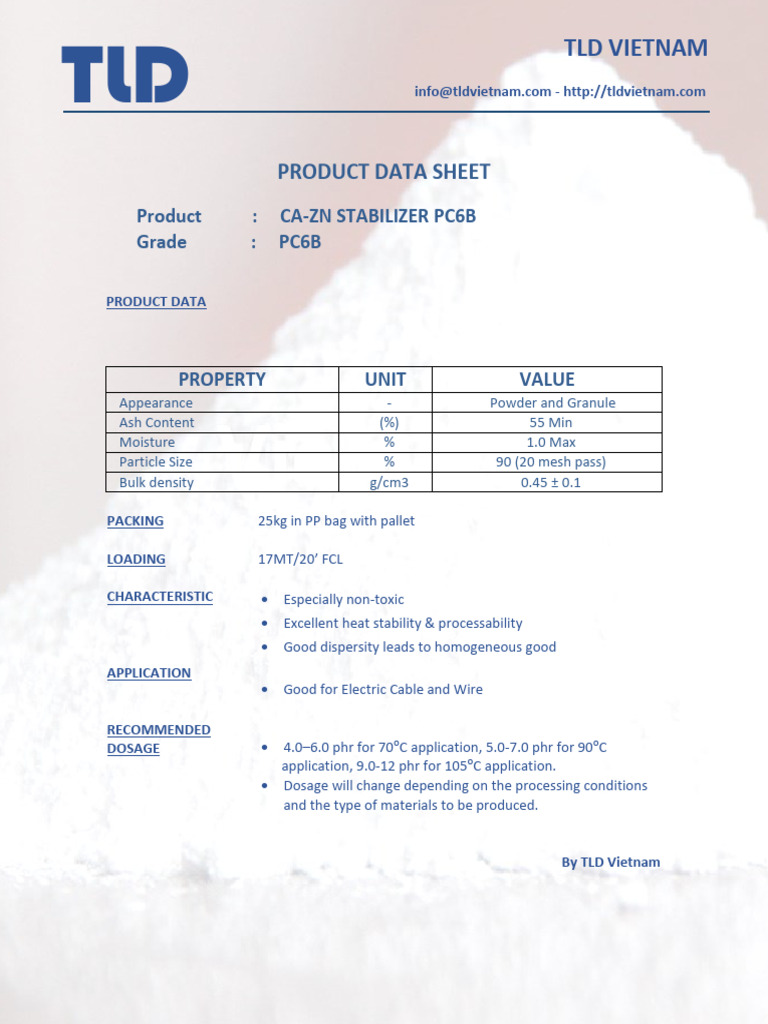 Tds Stabilizer (Tld-pc6b) | PDF