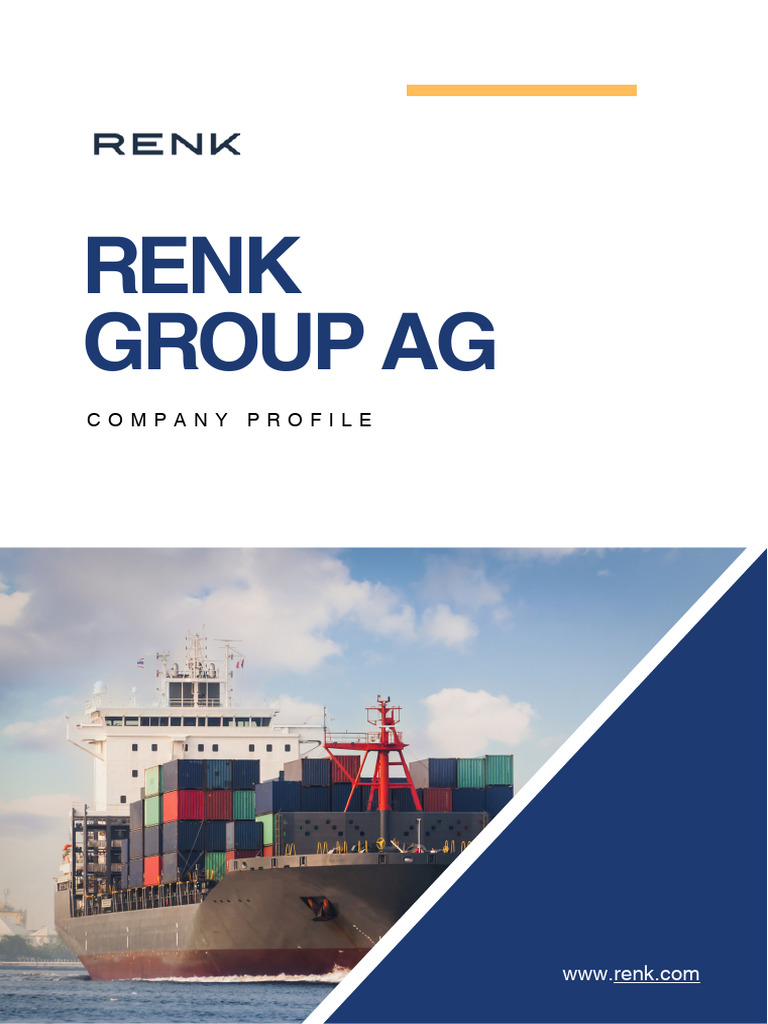 Yellow and Blue Modern Logistics Company Profile A4 Document | PDF