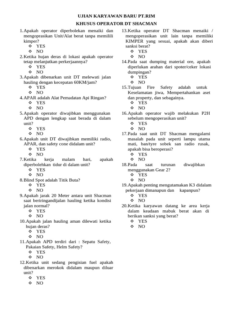 Soal DT Shacman | PDF