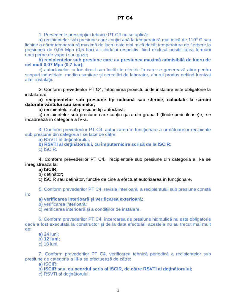 TESTE PT C4.Corectat | PDF