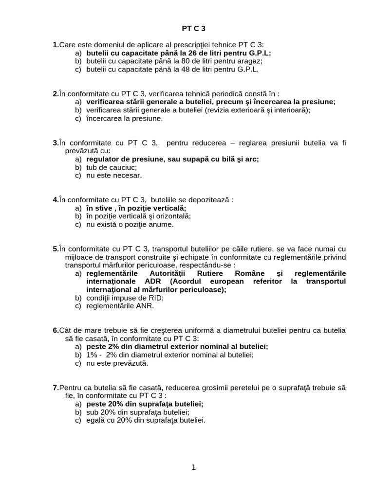TESTE PT C3.Corectat | PDF
