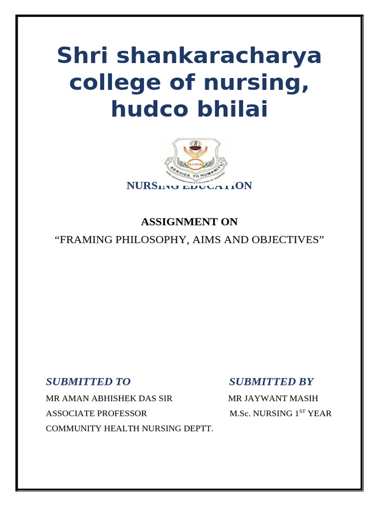 Assignments Front Page | PDF