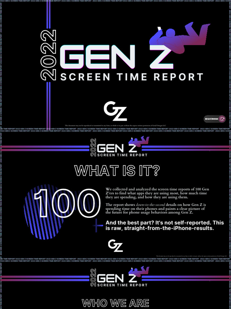 0 - The 2022 Gen Z Screen Time Report | PDF
