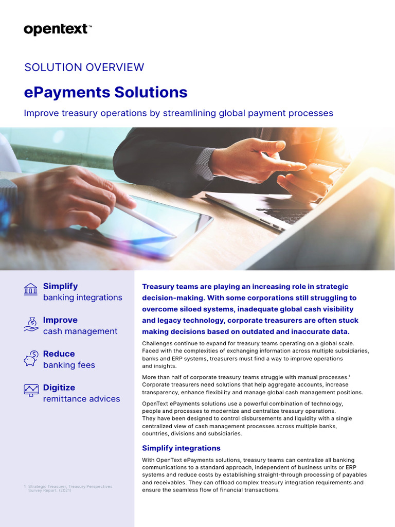 Opentext Slo Epayments Solutions en | PDF