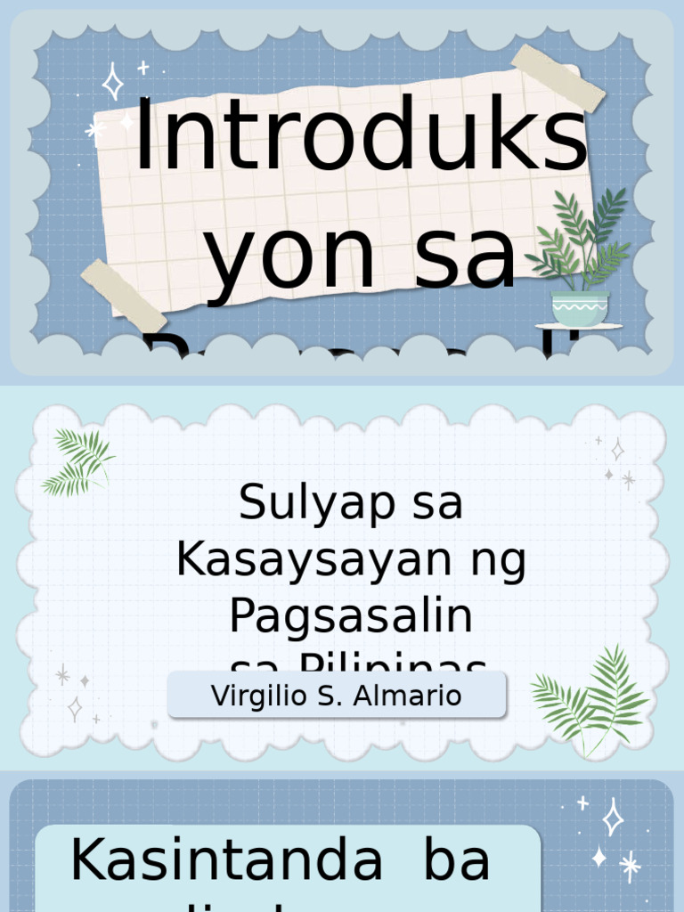 Kasaysayan NG Pagsasalin 1 | PDF