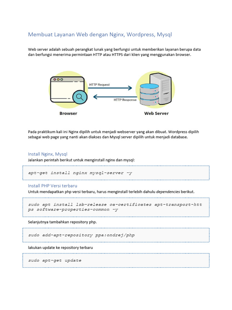 Membuat Layanan Web Dengan Nginx | PDF