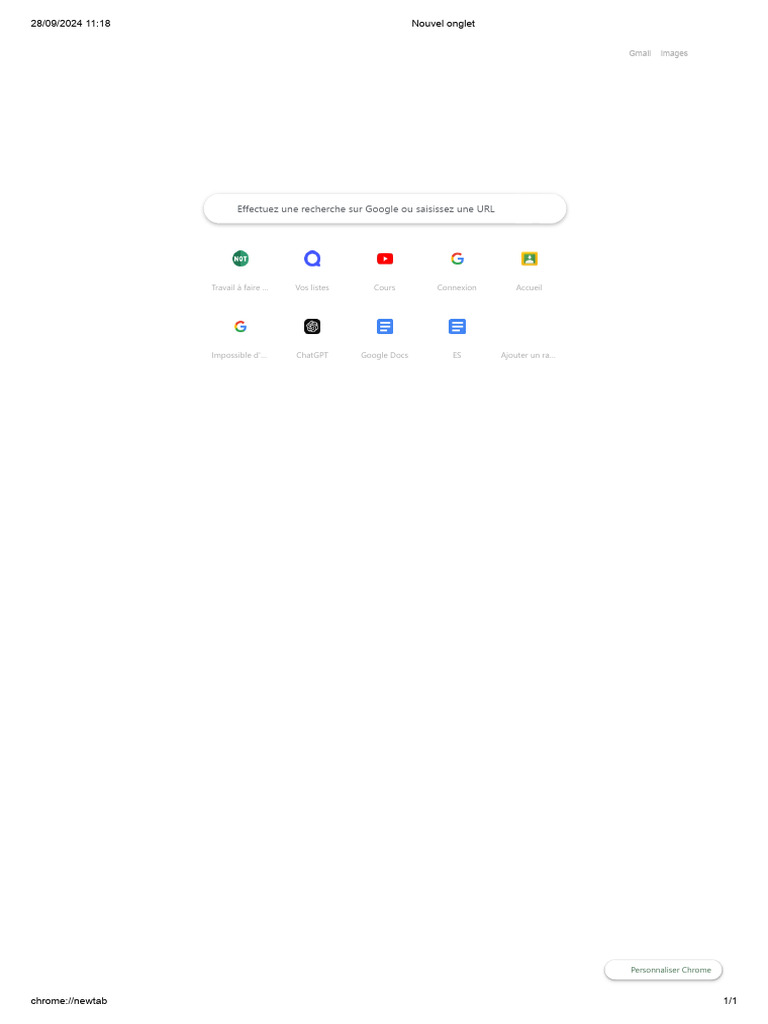 Effectuez Une Recherche Sur Google Ou Saisissez Une URL: Travail À ...