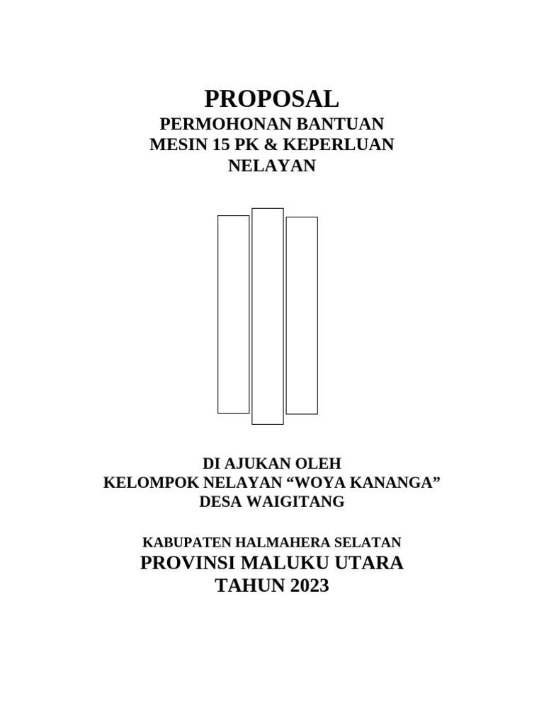 Proposal Bantuan Mesin | PDF
