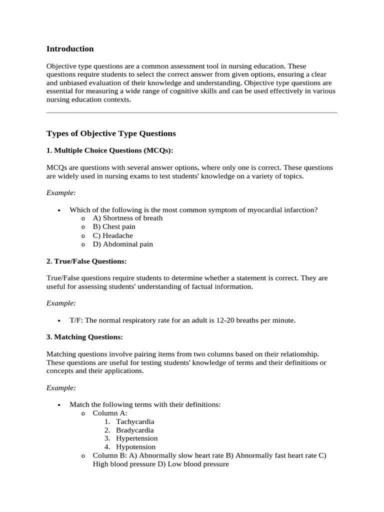 12 Objective Type Question | PDF