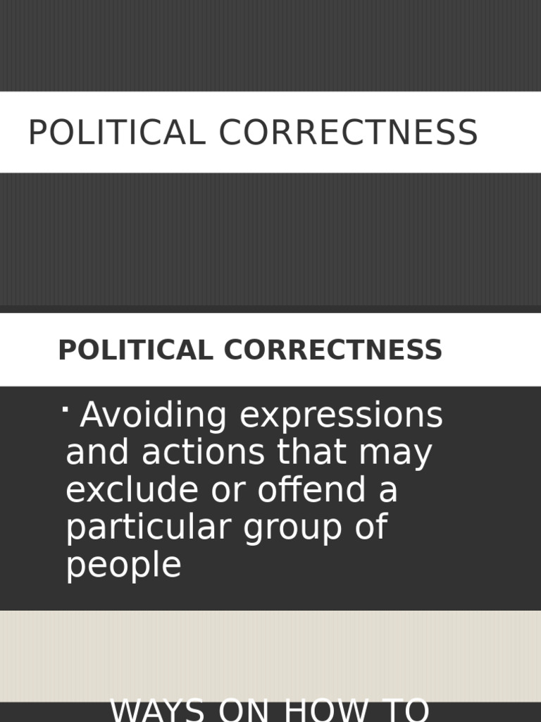 1 Political Correctness | PDF