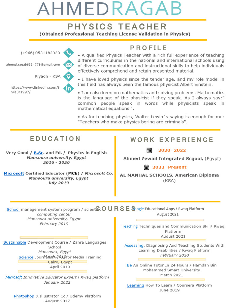 CV Updated Ahmed Ragab | PDF