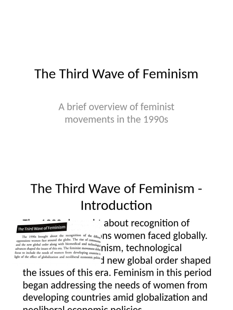 Third Wave Feminism Presentation | PDF
