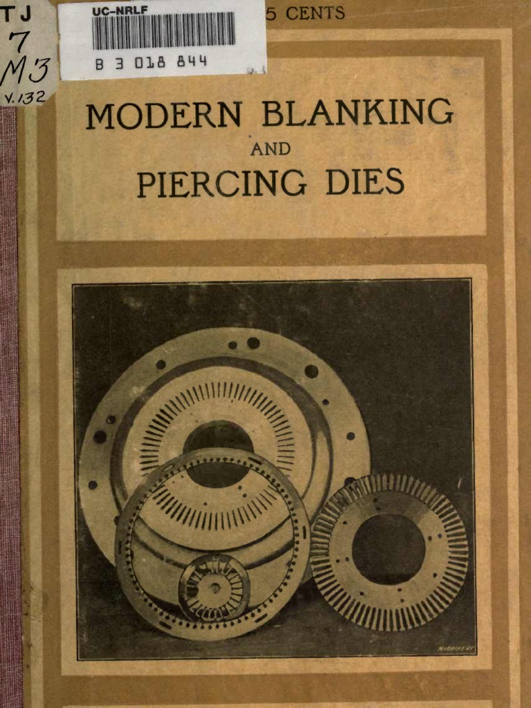 Modern Blanking and Piercing Dies | Drill | Mechanical Engineering