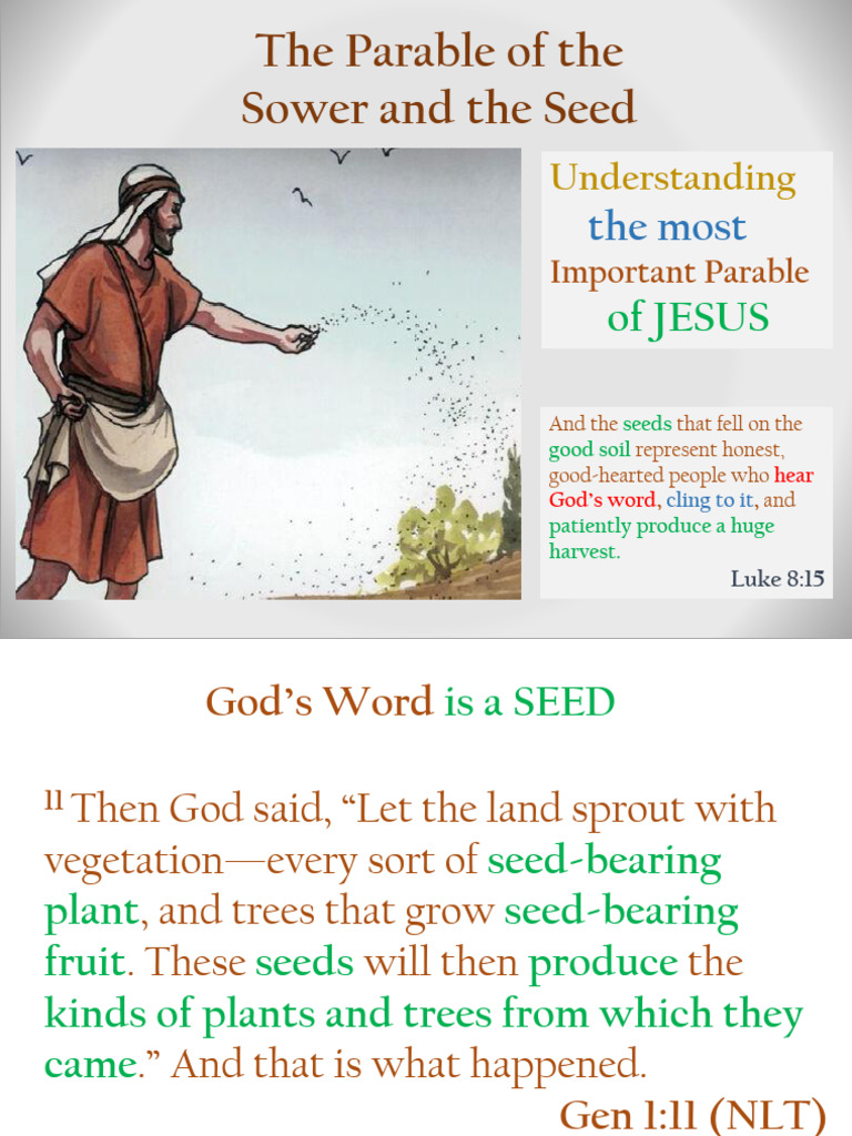 The Parable of The Sower and The Seed | PDF