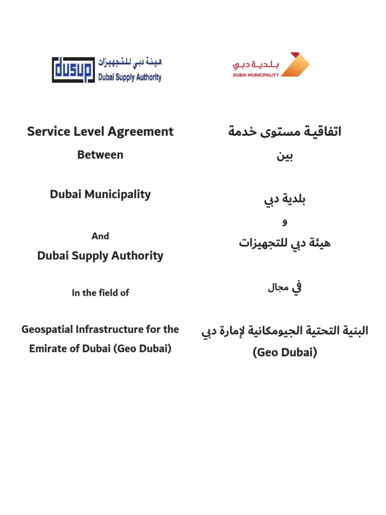 DM - DUSUP - SLA - FINAL - Signed by DM and DUSUP | PDF | Geographic ...