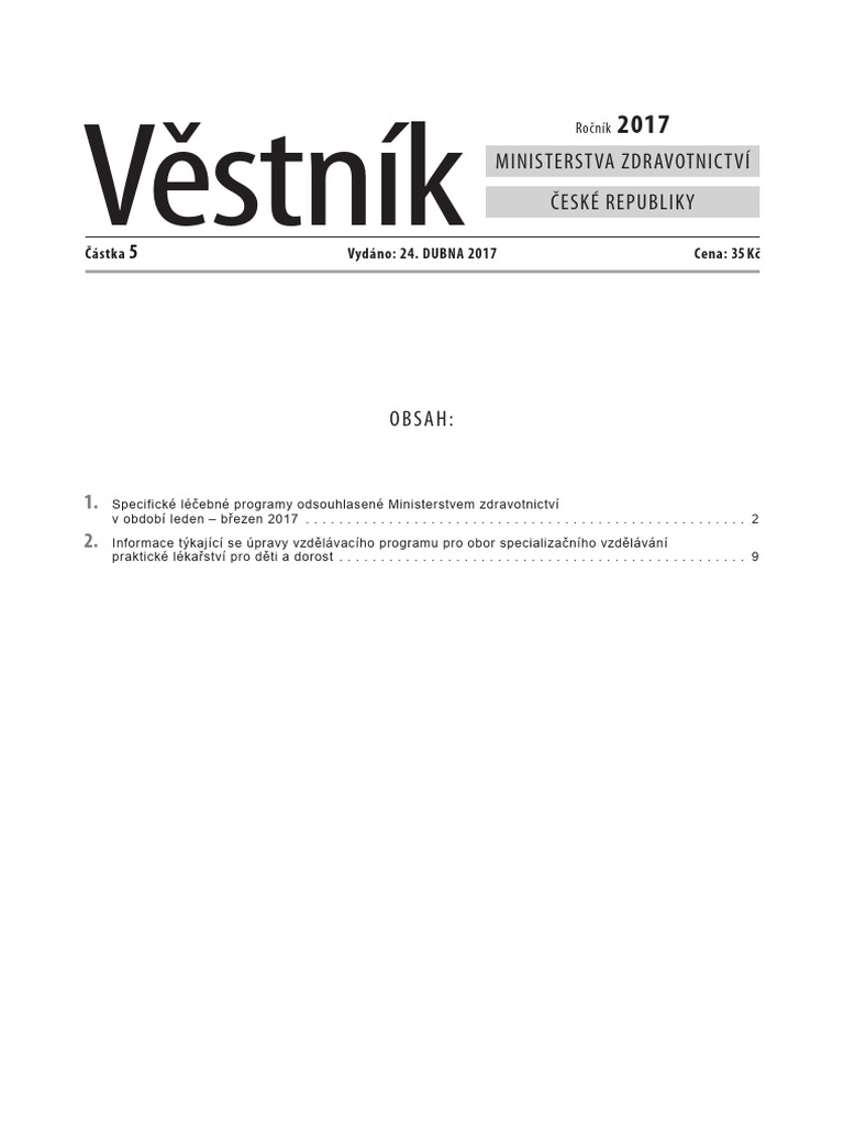 Vestnik MZ 2017 05 | PDF