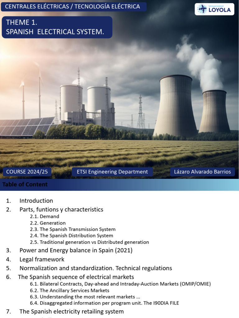 The Spanish Electrical System LAB 2024 25 n1 | PDF