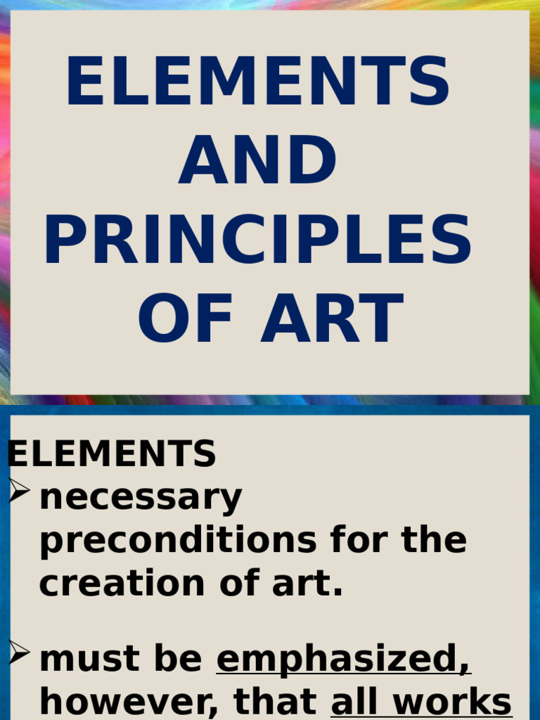 Art Elements and Principles Explained | PDF | Composition (Visual Arts ...