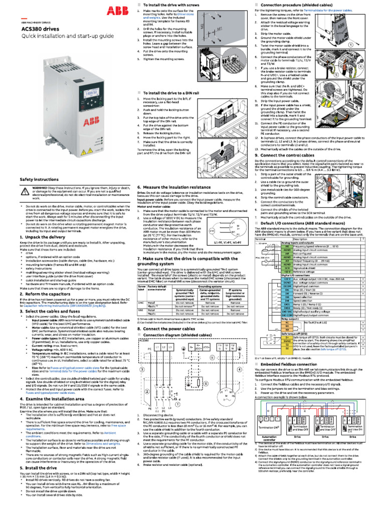Abb Acs380 | PDF