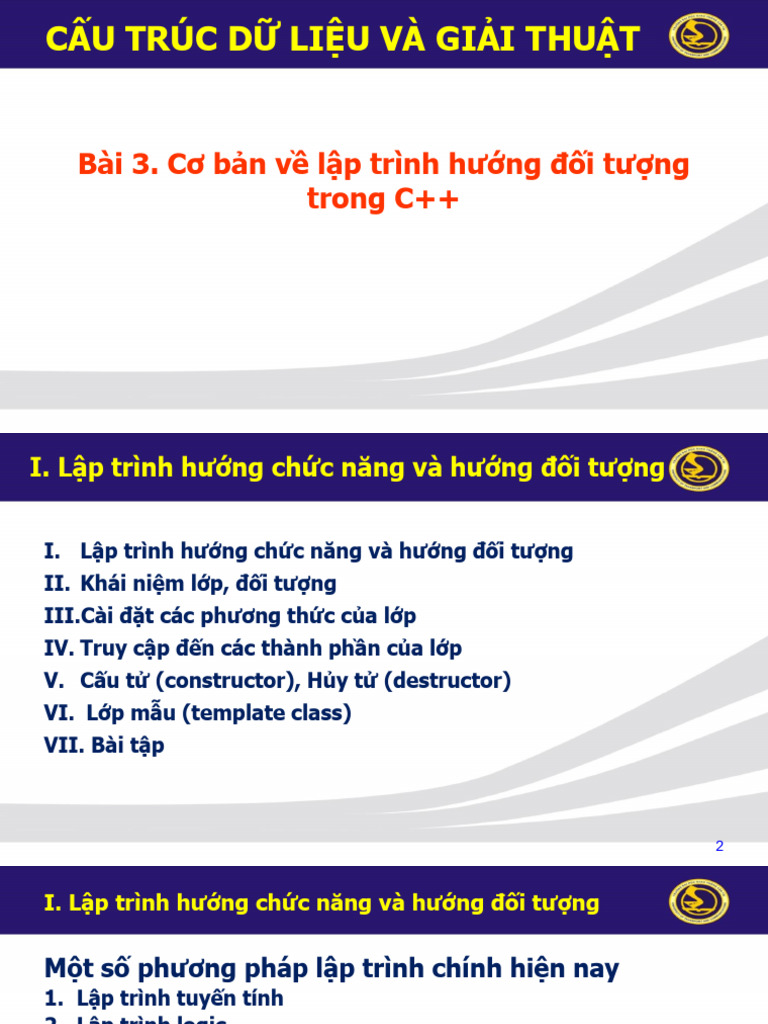 Bai 3 - Basic Class - Data Structure and Algorithms | PDF