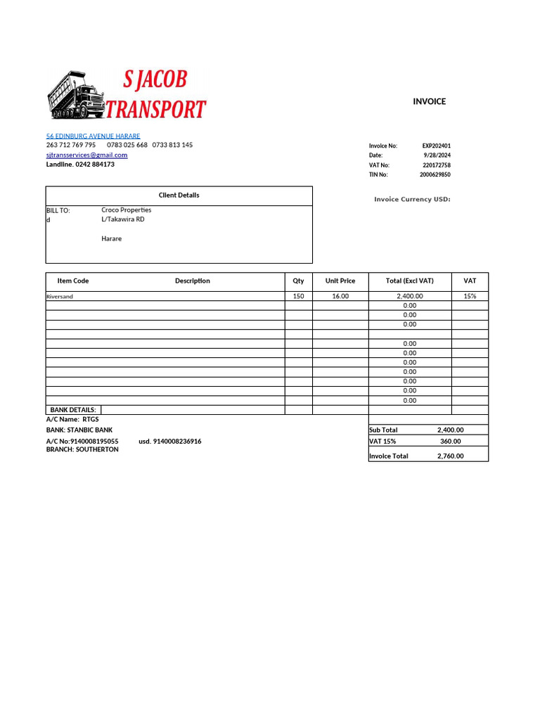 Croco Invoice 2 | PDF