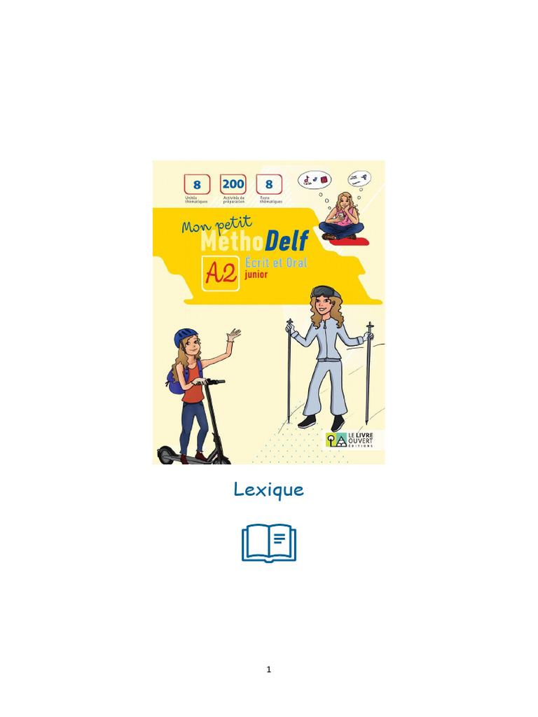 Lexique Mon Petit MethoDELF A2 | PDF