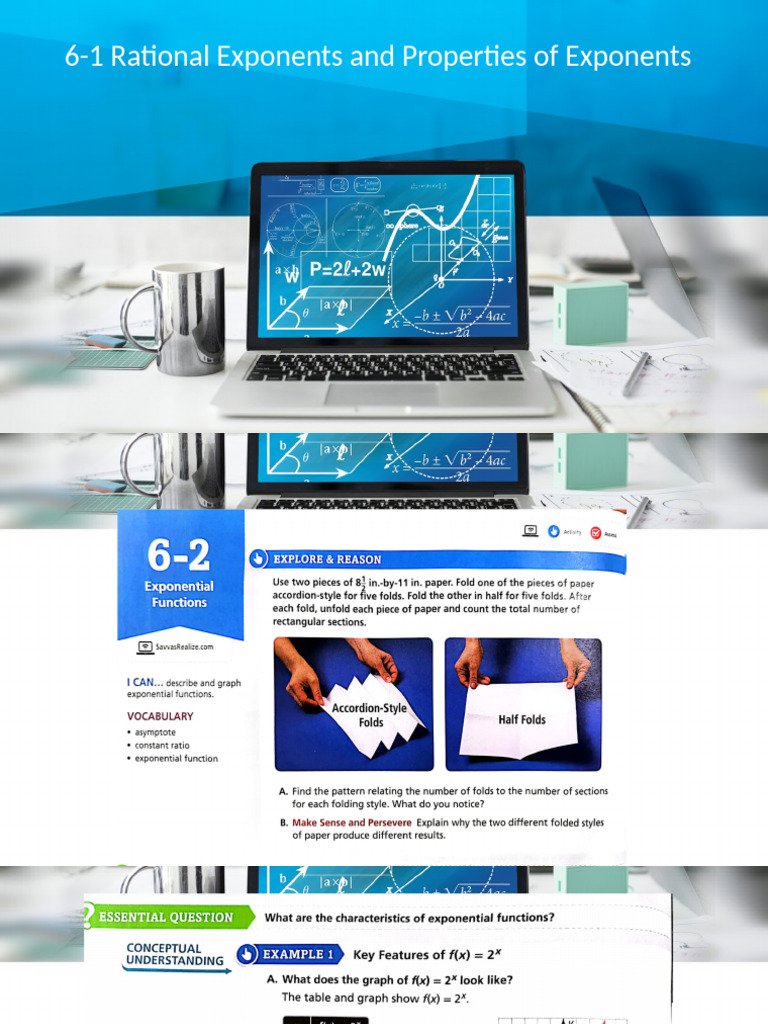 6-2 Exponential Functions PowerPoint Book | PDF