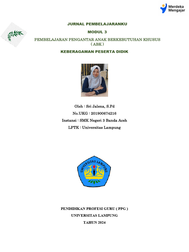 JURNAL III Anak Berkebutuhan Khusus | PDF