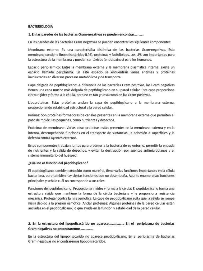 Bacterio Log I A | PDF