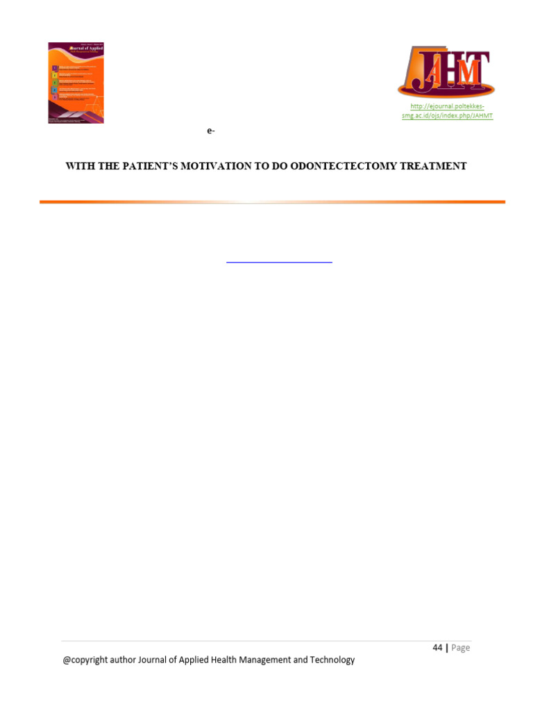 Journal of Applied Health Management and Technology | PDF