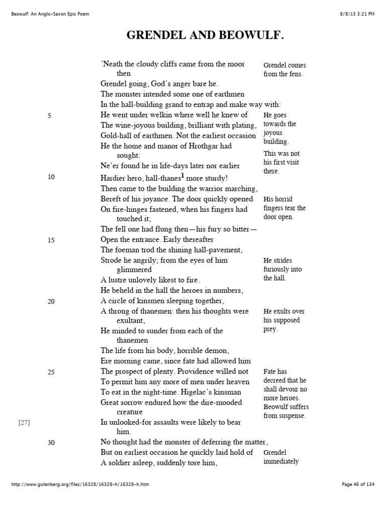 Beowulf Part 3 | PDF