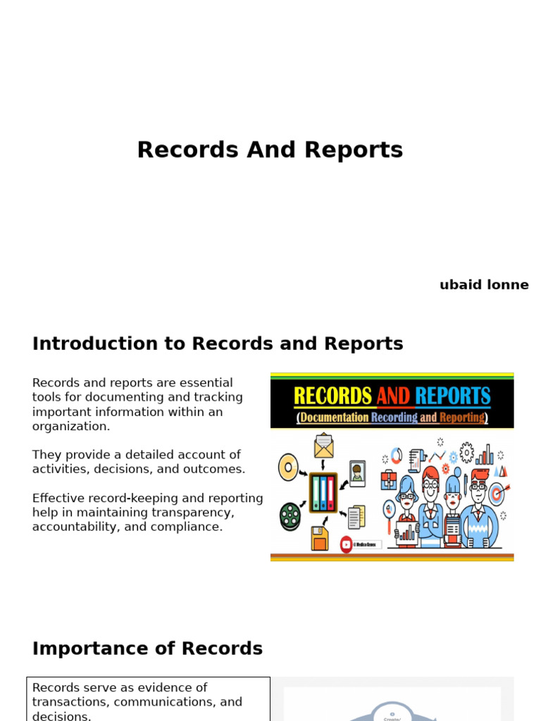 Records and Reports | PDF