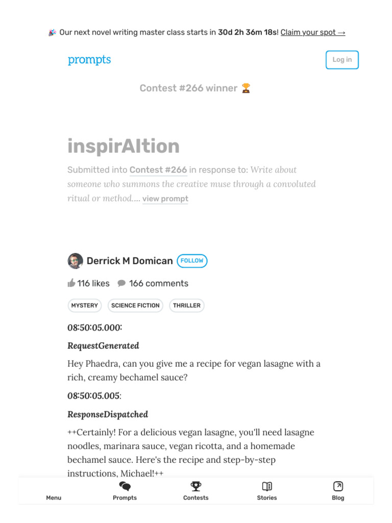 inspirAItion - A Mystery Short Story by Derrick M Domican - Reedsy ...