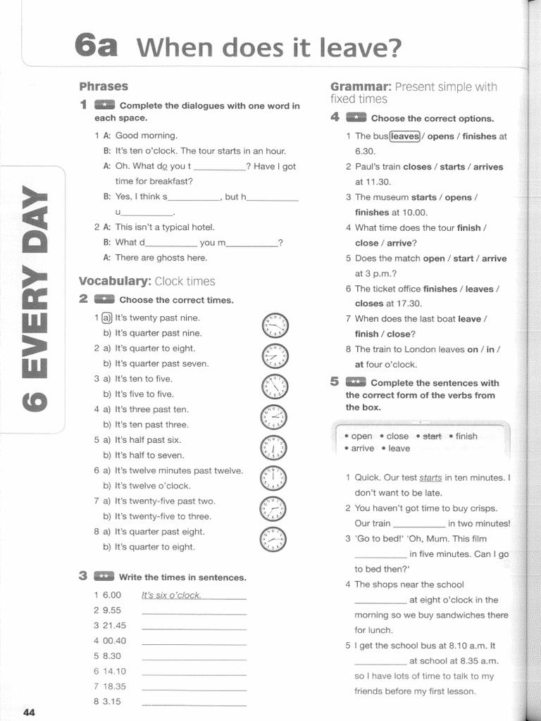 Live Beat 1 Workbook 46 47 | PDF